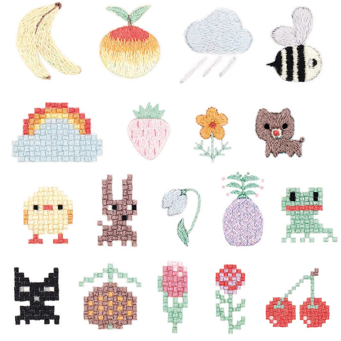 Rico Design - stick en stitch pixel art kit :: Vivelafleur